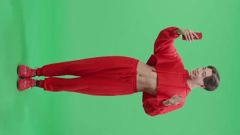 Full Body Of The Smiling Asian Transgend... | Stock Video | Pond5