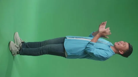 Full Body Of Young Asian Man Clapping He... | Stock Video | Pond5