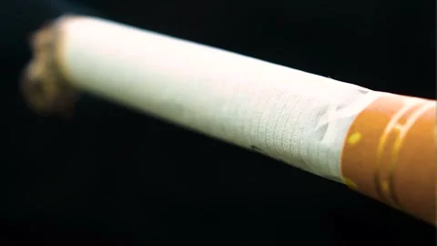 full cigarette start to finish gets burn... | Stock Video | Pond5