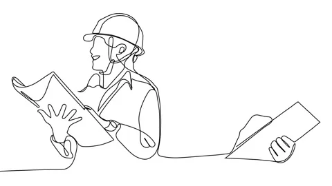 Full length single line animation. | Stock Video | Pond5