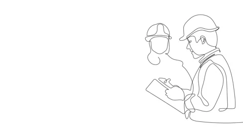 Full length single line animation. | Stock Video | Pond5