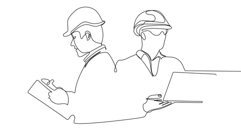 Full length single line animation. | Stock Video | Pond5