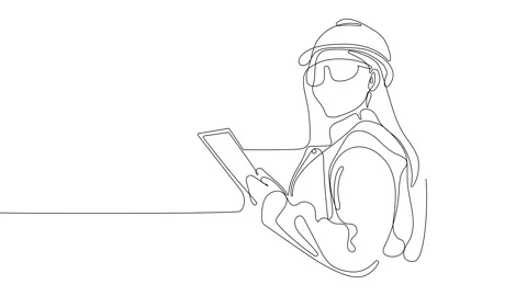 Full length single line animation. | Stock Video | Pond5