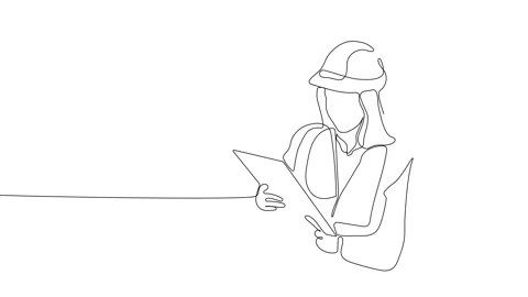 Full length single line animation. | Stock Video | Pond5