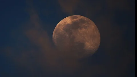 Full Moon Stormy Night Stock Video Footage | Royalty Free Full Moon ...