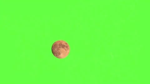 Full Moon Graphic On A Green Screen Back... | Stock Video | Pond5