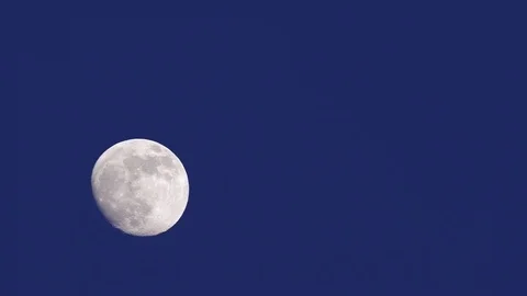 The Full Moon Moving Across The Night Sk... | Stock Video | Pond5