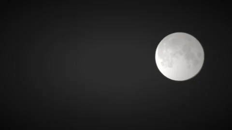 Full Moon Moving Fast Across the Black S... | Stock Video | Pond5