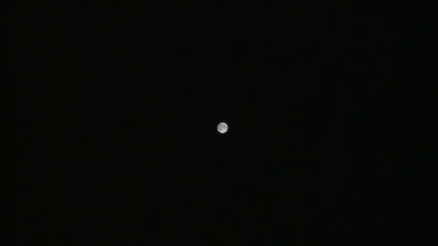 full moon in the sky, zoom, zoom out, Ca... | Stock Video | Pond5