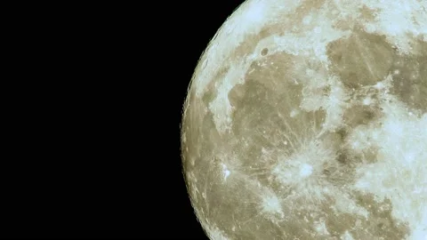 full moon in time lapse on the dark nigh... | Stock Video | Pond5