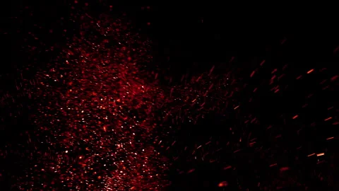 Full screen red color aerosols on Black ... | Stock Video | Pond5