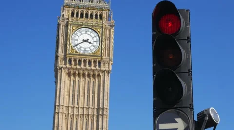 Full sequence of traffic lights with Big... | Stock Video | Pond5