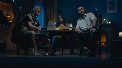 Full-sized video capturing two ghost hun... | Stock Video | Pond5