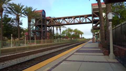 Fullerton Train Station with Bridge | Stock Video | Pond5