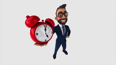 Fun 3D cartoon animation of an indian bu... | Stock Video | Pond5