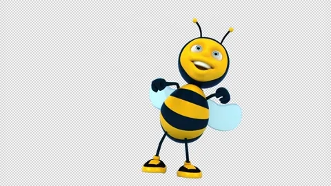 Cartoon Bee Stock Video Footage | Royalty Free Cartoon Bee Videos | Pond5