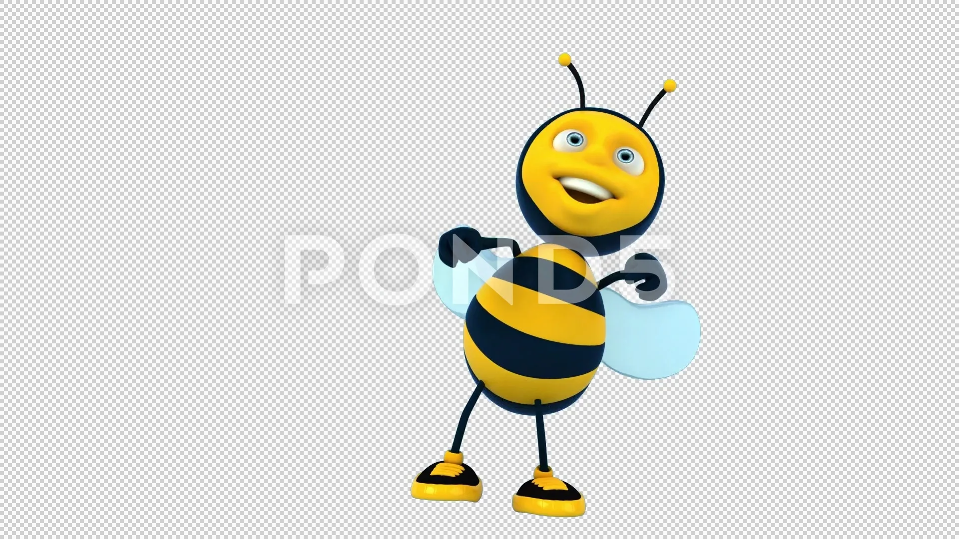 Honey Bee Dancing Clip Art