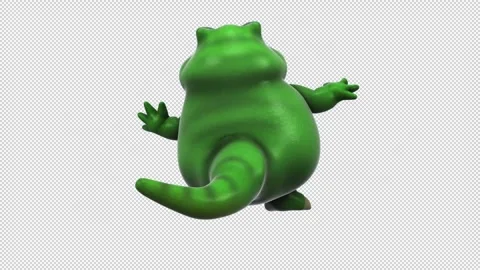 Fun 3D cartoon dinosaur dancing (with al... | Stock Video | Pond5