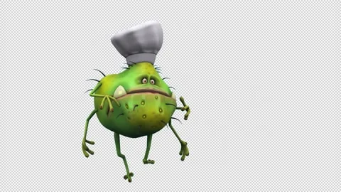 Microbe Cartoon Stock Footage ~ Royalty Free Stock Videos | Pond5