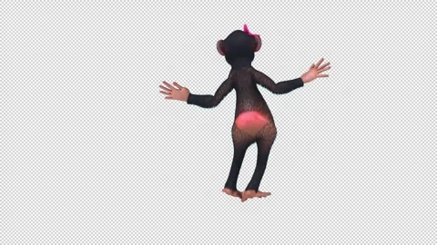 Cartoon Monkey Character Stock Videos – Royalty-Free HD & 4K Videos | Pond5