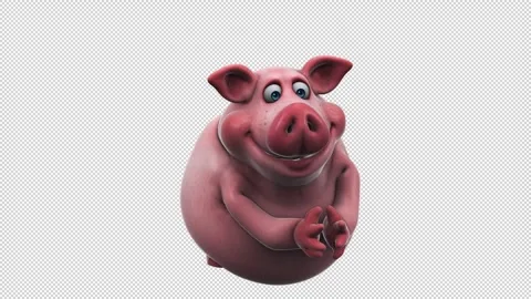 Pig Cartoon Stock Video Footage | Royalty Free Pig Cartoon Videos | Pond5
