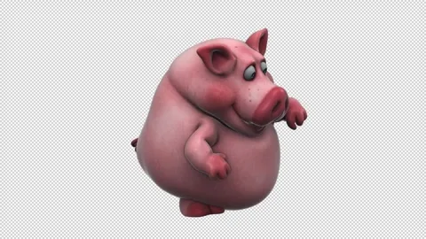 Pig Cartoon Stock Video Footage | Royalty Free Pig Cartoon Videos | Pond5