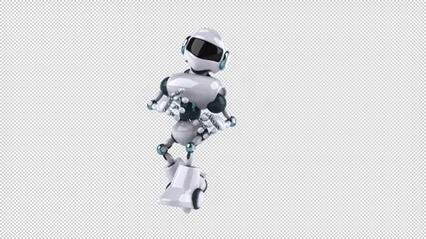 Fun 3D robot dancing (with alpha channel... | Stock Video | Pond5