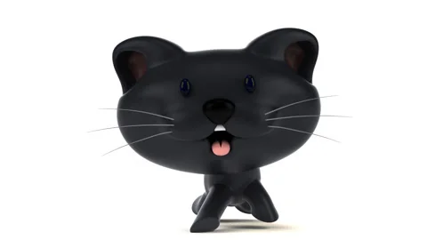 Fun cat - 3D Animation | Stock Video | Pond5