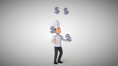 Fun chef - 3D Animation | Stock Video | Pond5