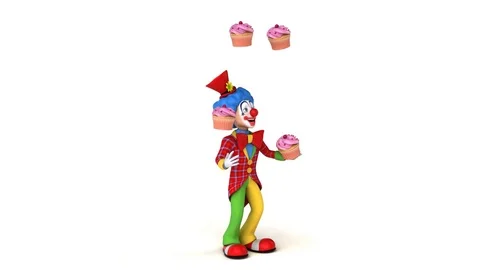 Fun clown - 3D Animation | Stock Video | Pond5