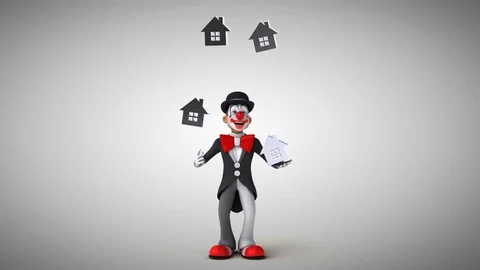 Fun clown - 3D Animation | Stock Video | Pond5