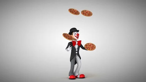 Fun clown - 3D Animation | Stock Video | Pond5