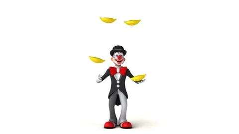 Fun clown - 3D Animation | Stock Video | Pond5
