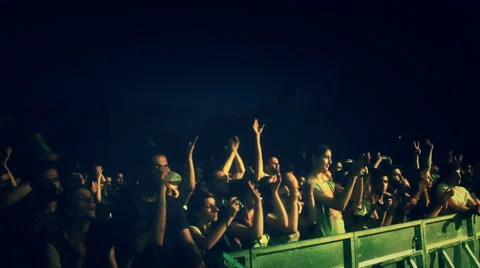 fun concert crowd music festival,at th... | Stock Video | Pond5