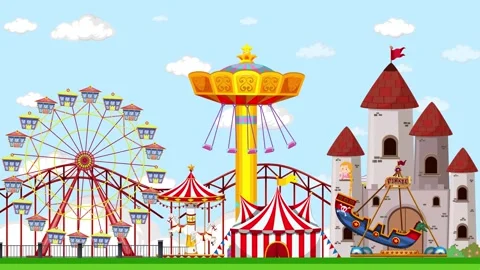 Amusement Park Fun Stock Videos – Royalty-Free HD & 4K Videos | Page 3