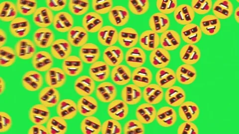 A fun group of angry and sad emoji faces... | Stock Video | Pond5