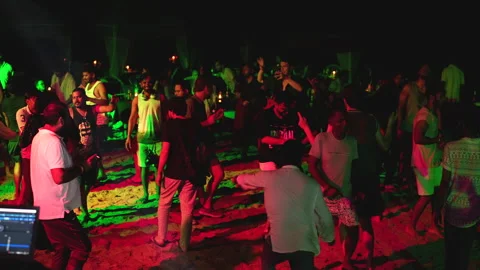 Fun local indian party. Happy crowd danc... | Stock Video | Pond5