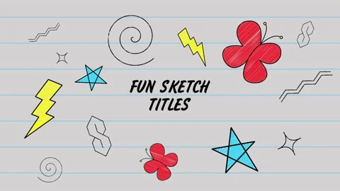 After Effects Template: Fun Sketch Titles #236699329 | Pond5