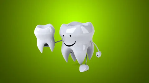 Fun tooth - Computer animation | Stock Video | Pond5
