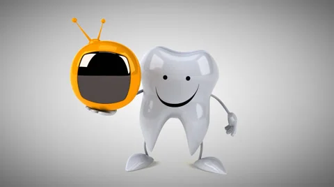 Fun tooth - Computer animation | Stock Video | Pond5