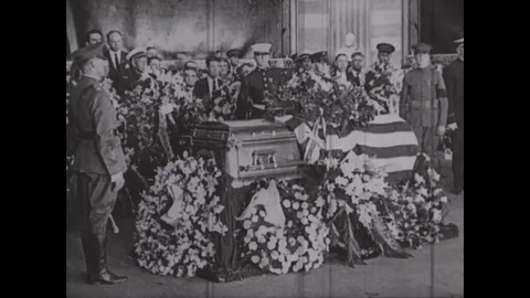 Funeral ceremony of President Harding - ... | Stock Video | Pond5