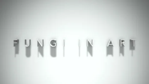 fungi in art 3D title animation white te... | Stock Video | Pond5