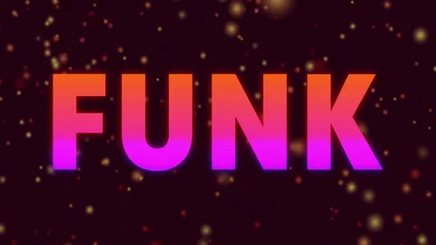 FUNK text animation over glowing particl... | Stock Video | Pond5