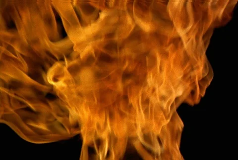 Funnel fire flames filling frame | Stock Video | Pond5