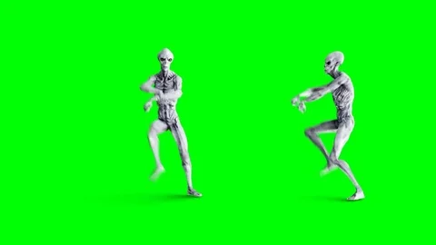 Funny alien dancing gangnam style. Reali... | Stock Video | Pond5