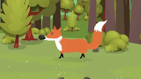 Red Fox Animation Stock Footage ~ Royalty Free Stock Videos | Pond5