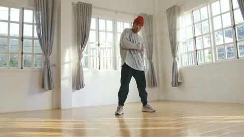 Funny Asian Man Dancing, Video In 4K 50F... | Stock Video | Pond5