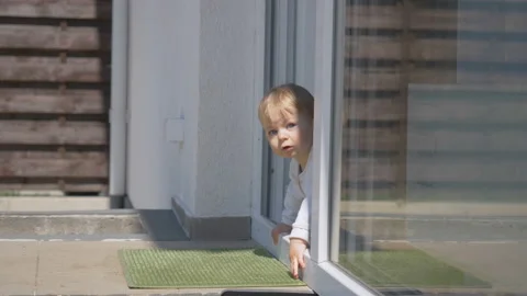 Child Leaving House Stock Footage ~ Royalty Free Stock Videos | Pond5