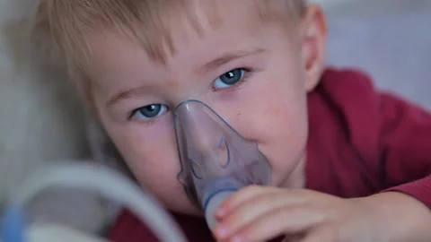 Boy Oxygen Mask Stock Video Footage | Royalty Free Boy Oxygen Mask ...
