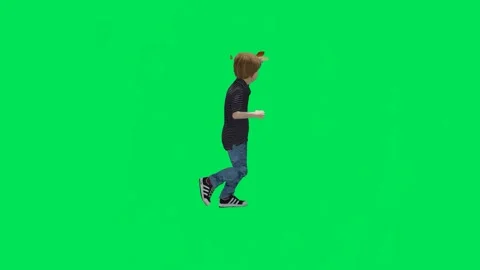 Funny boy running in kindergarten and pl... | Stock Video | Pond5